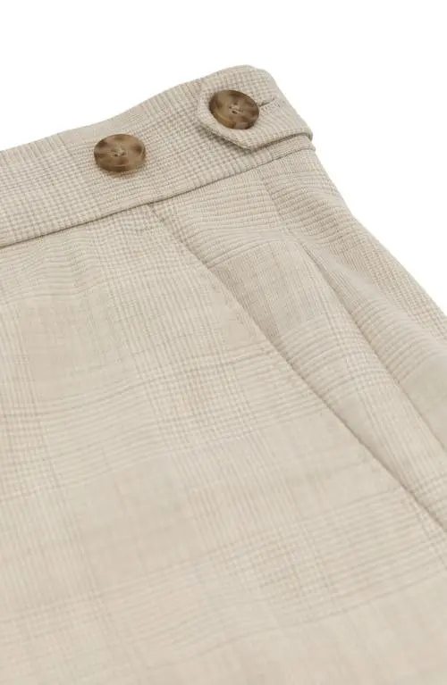 REISS Vita Check Wool Blend Pants