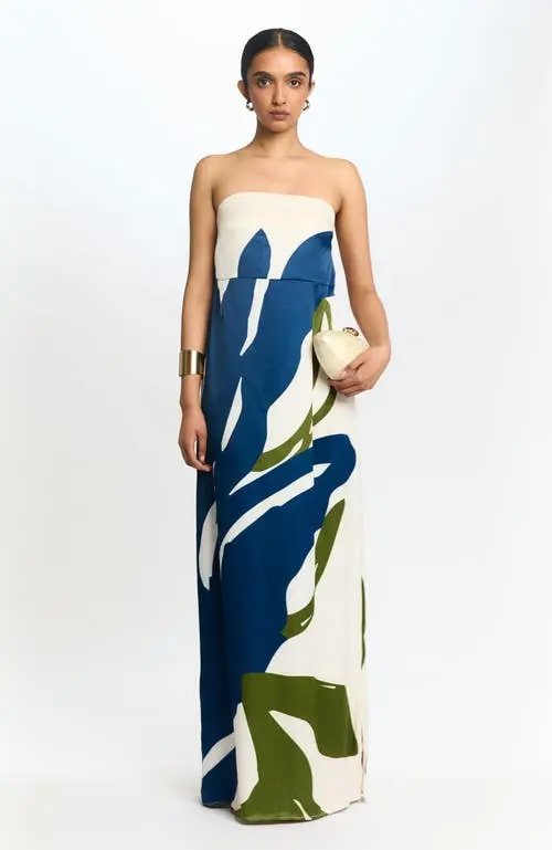 DIARRABLU Strapless Shawl Dress Lilo In Fsc Viscose