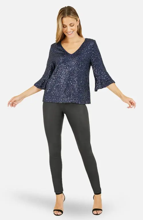 YUMI Sequin Relaxed Fit Top