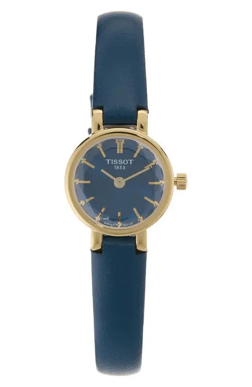 TISSOT Lovely Round Leather Watchband - Blue