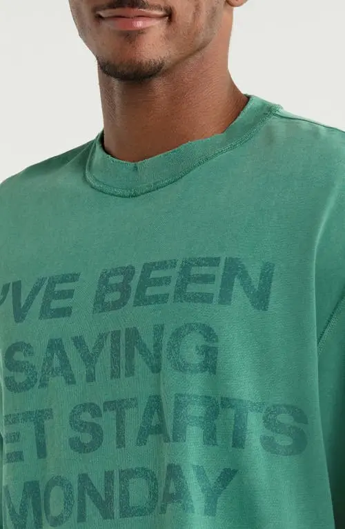 DIET STARTS MONDAY 3 Year Cotton Graphic T-shirt