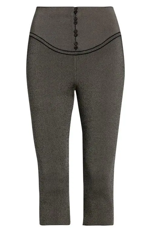 Jacquemus Le Legging Sera Ankle Leggings - Dark Beige