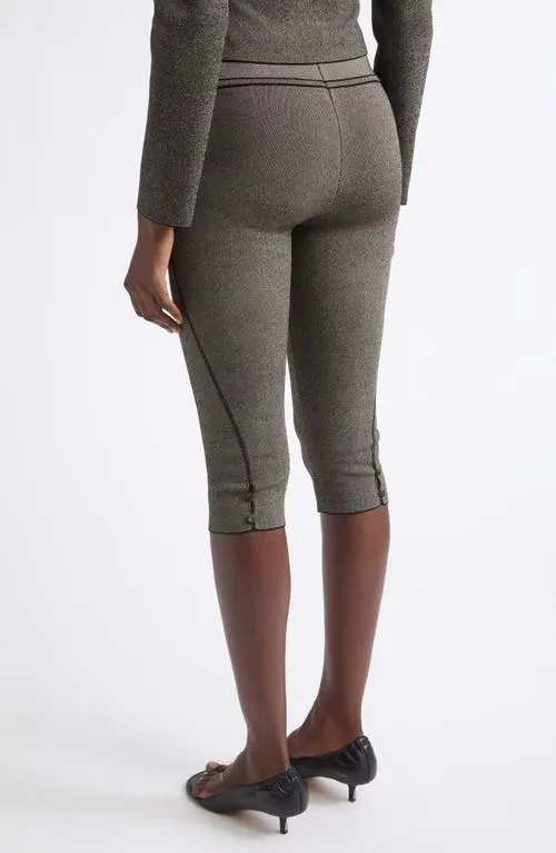 Jacquemus Le Legging Sera Ankle Leggings - Dark Beige