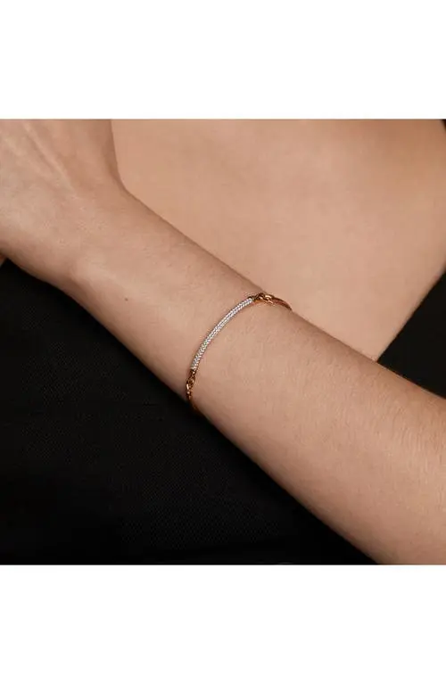 ASTRID & MIYU Pavé Link Detail Bangle
