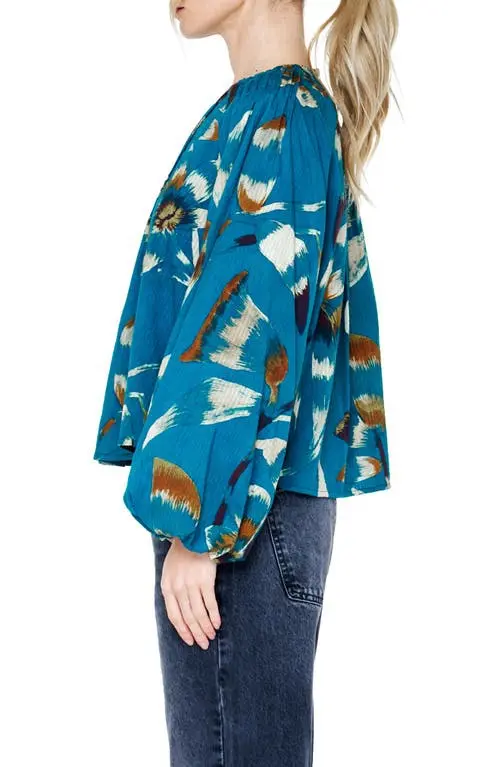 CIEBON Faye Balloon Sleeve Pleated Top