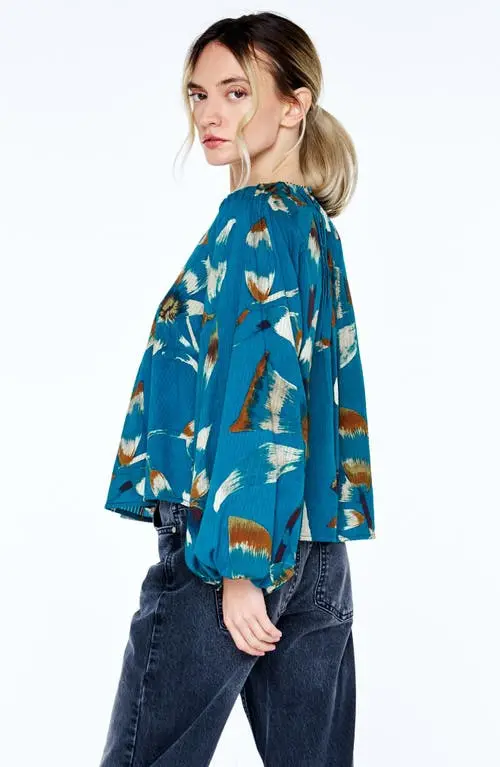 CIEBON Faye Balloon Sleeve Pleated Top