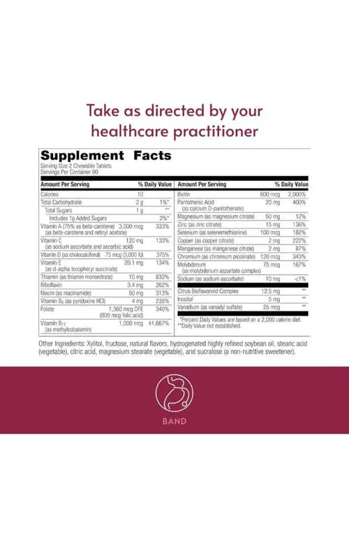 BARIATRIC ADVANTAGE Chewable Essential Multivitamin Without Iron 180 Count