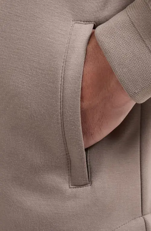 Bugatchi Soft Touch Knit Shirt Jacket - Walnut