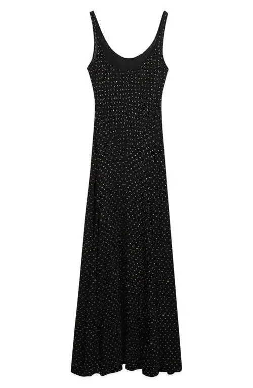 Scotch & Soda Metallic Dot Maxi Slipdress