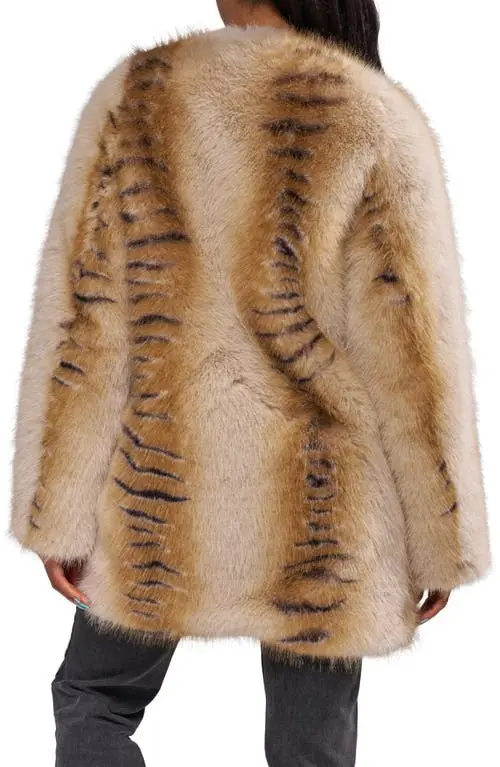 AZALEA WANG Elle Faux Fur Jacket