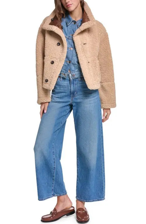 LEVI'S Reversible Faux Shearling Jacket - Brown