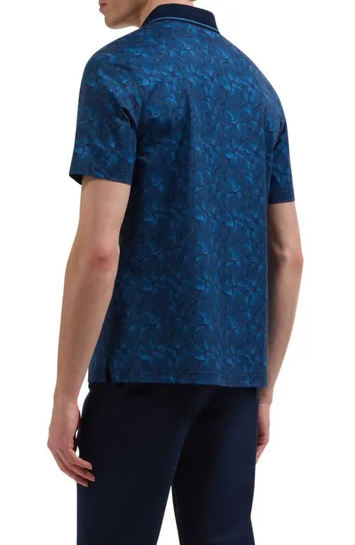 Bugatchi Vidal Ooohcotton® Leaf Print Polo