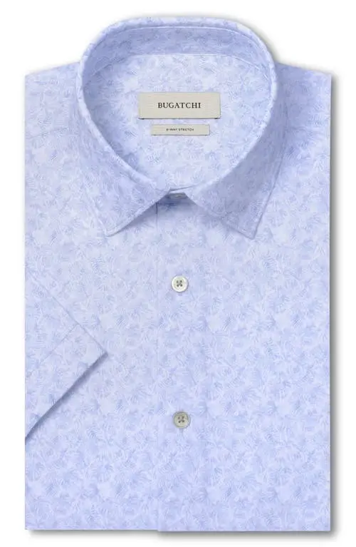Bugatchi Miles Ooohcotton® Print Short Sleeve Button-up Shirt