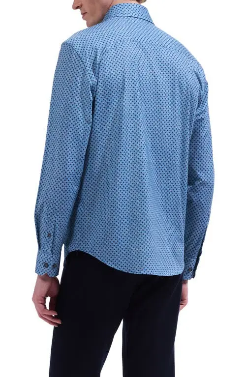 Bugatchi Devon Ooohcotton® Dot Button-up Shirt