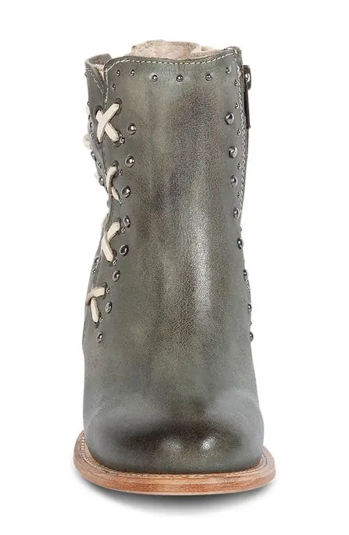 FREEBIRD Columbia Leather Bootie - Grey Blue