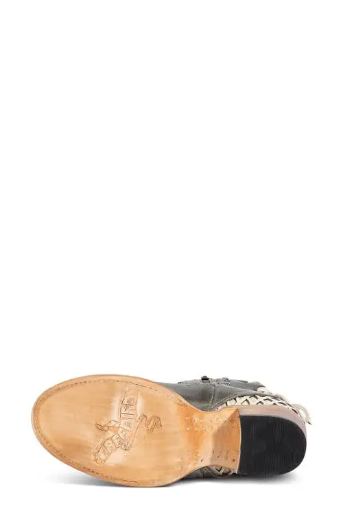 FREEBIRD Columbia Leather Bootie - Grey Blue