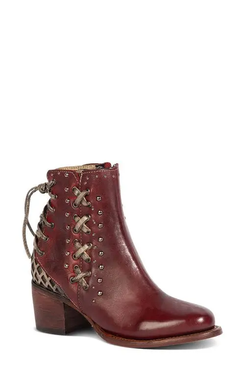 FREEBIRD Columbia Leather Bootie - Red