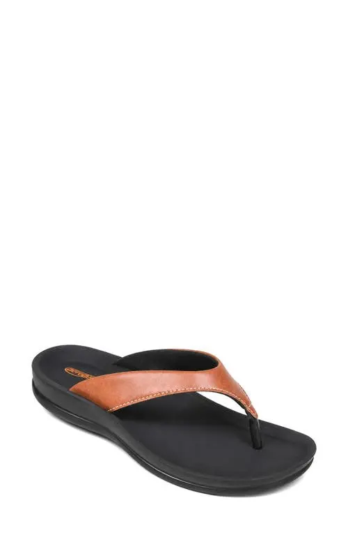AEROTHOTIC Amicia Flip Flop - Tan