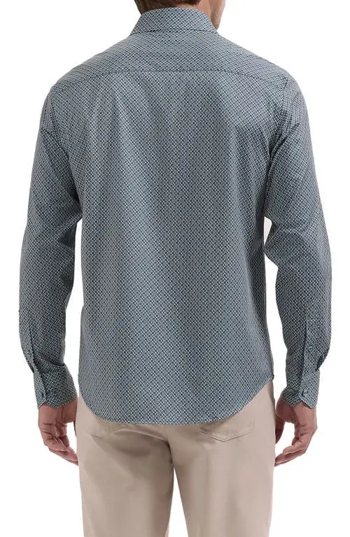 Bugatchi James Ooohcotton® Geo Print Button-up Shirt