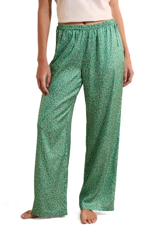 ETAM Teverde Floral Sleep Pants - Imp Fond Vert