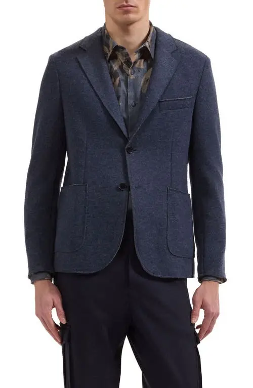 Bugatchi Wool Blend Blazer - Night Blue