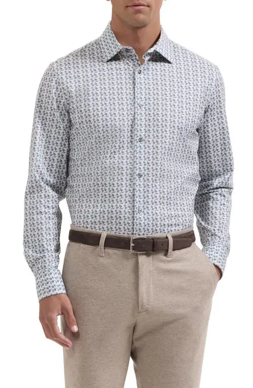 Bugatchi James Ooohcotton® Geo Print Button-up Shirt