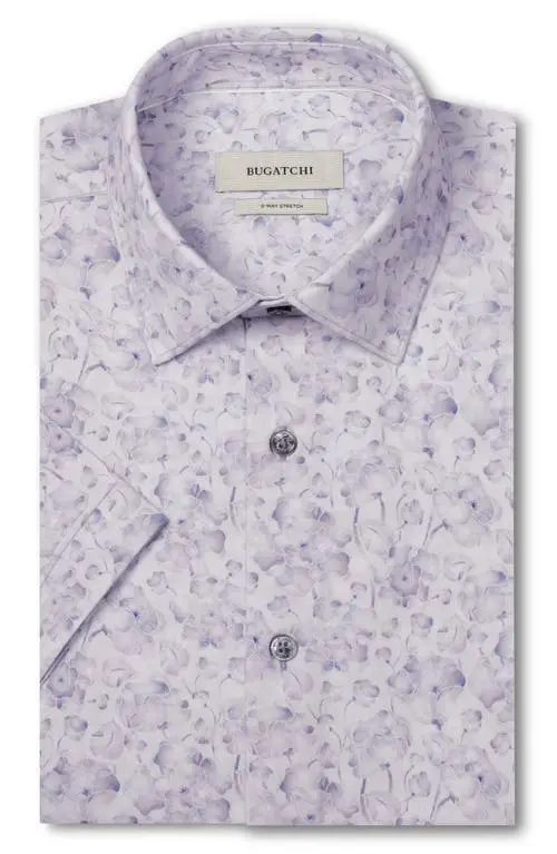 Bugatchi Miles Ooohcotton® Print Short Sleeve Button-up Shirt
