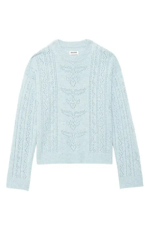 Zadig&Voltaire Markuz Pointelle Crewneck Sweater