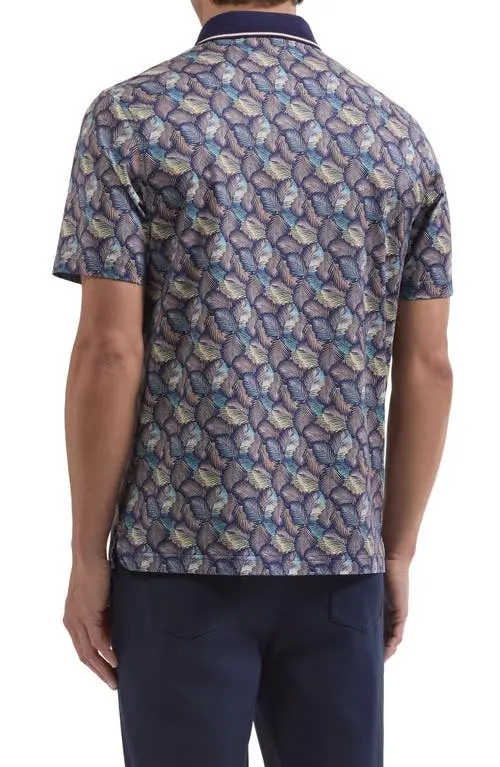 Bugatchi Vidal Ooohcotton® Palm Print Polo
