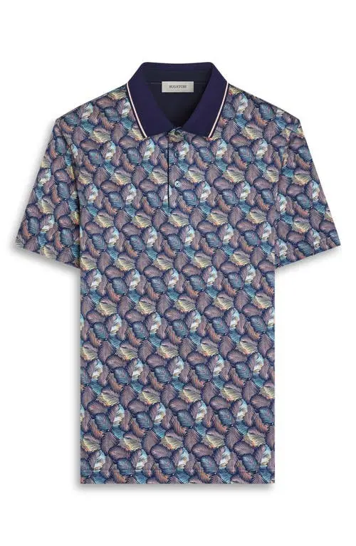 Bugatchi Vidal Ooohcotton® Palm Print Polo