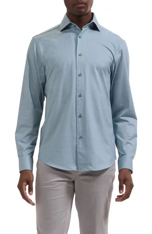 Bugatchi Devon Ooohcotton® Geo Print Button-up Shirt