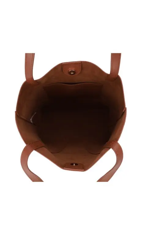 MALI + LILI North South Faux Leather Tote