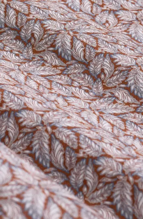 Bugatchi James Ooohcotton® Leaf Print Button-up Shirt