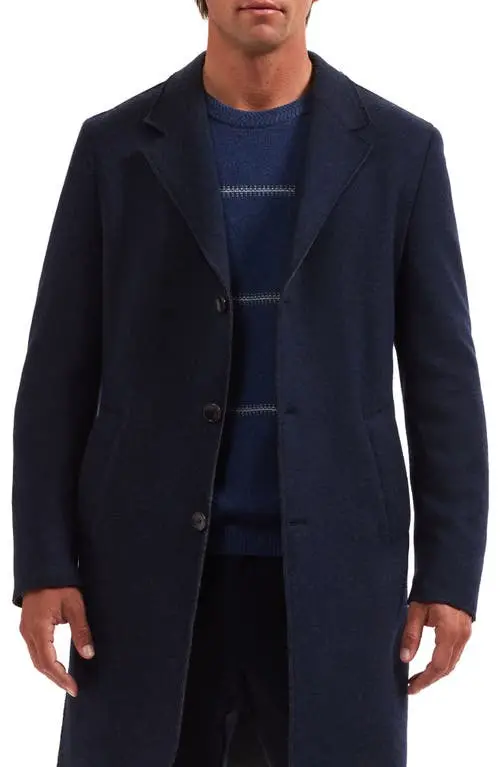 Bugatchi Wool Blend Coat - Navy