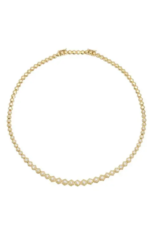 Sara Weinstock Honeycomb Gold Diamond Choker - Yellow