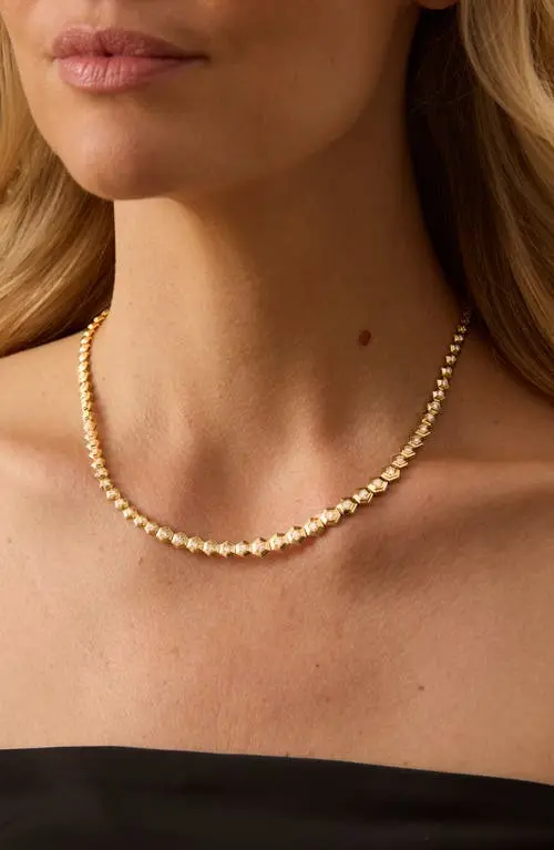 Sara Weinstock Honeycomb Gold Diamond Choker