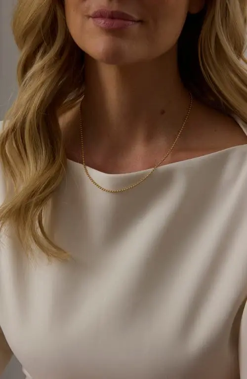 Sara Weinstock 18k Gold Ball Chain Necklace