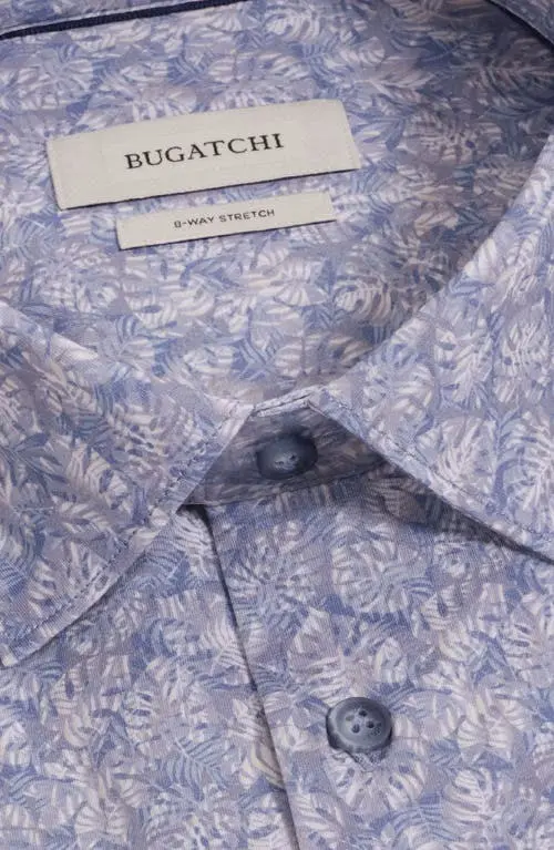 Bugatchi Miles Ooohcotton® Print Short Sleeve Button-up Shirt