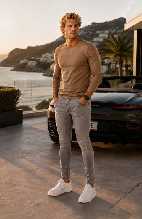 MACEOO Marthyr010 Straight Leg Jeans