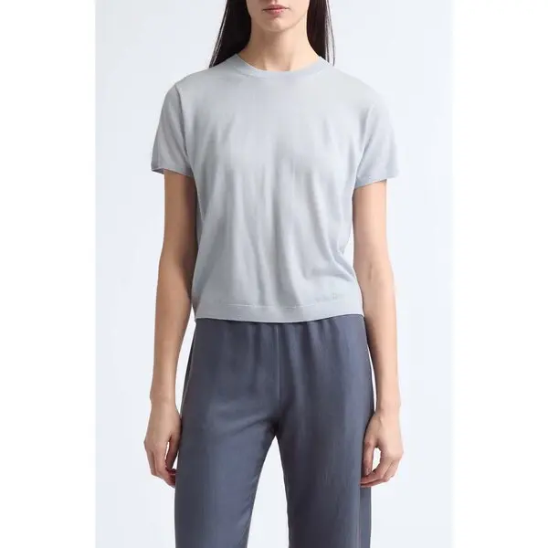 LESET James Margo Short Sleeve Wool Tee - Haze