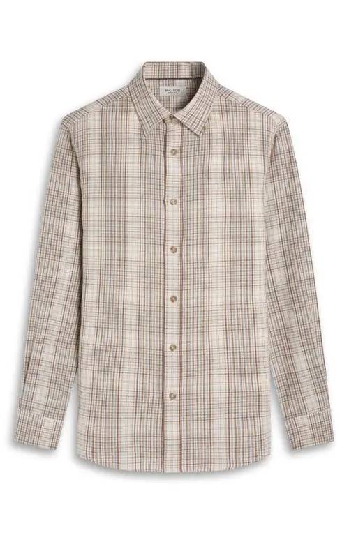 Bugatchi Karl Plaid Long Sleeve Cotton Shirt