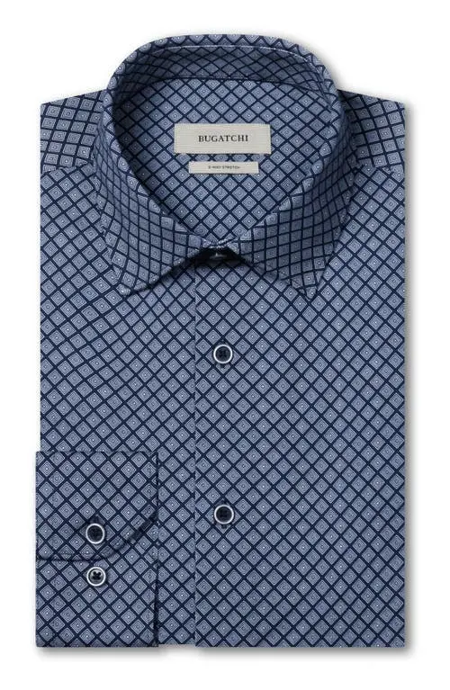 Bugatchi James Ooohcotton Geometric Long Sleeve Button-up Shirt