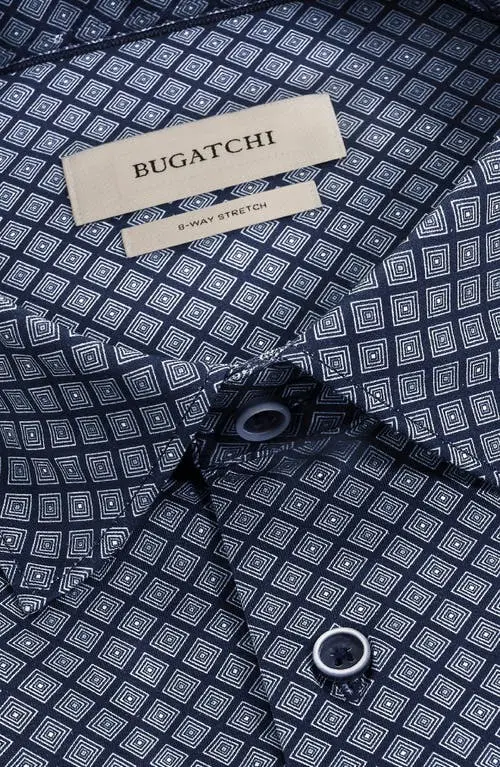 Bugatchi James Ooohcotton Geometric Long Sleeve Button-up Shirt