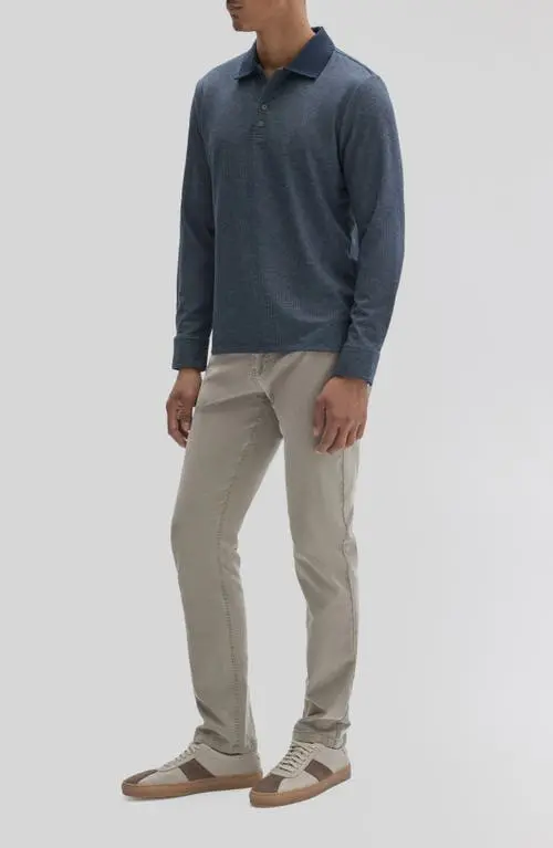 Robert Barakett Cayman Long Sleeve Polo - Dark Caspian