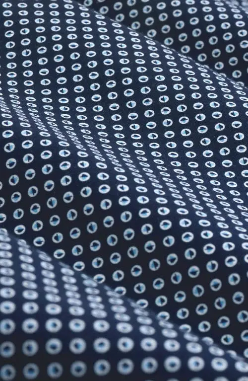 Bugatchi James Geometric Print Ooohcotton Tech Shirt