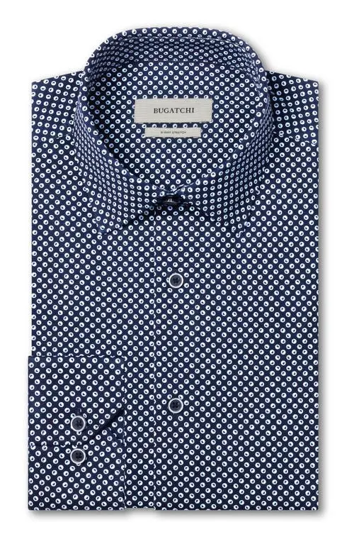 Bugatchi James Geometric Print Ooohcotton Tech Shirt