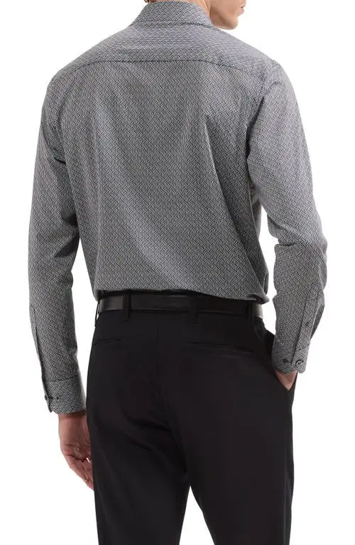 Bugatchi James Ooohcotton® Geo Print Button-up Shirt