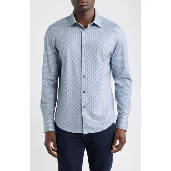 Bugatchi James James Ooohcotton Performance Shirt - Slate