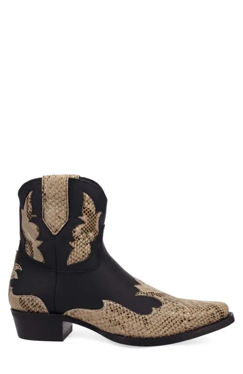 DINGO Serpico Leather Western Boot - Black