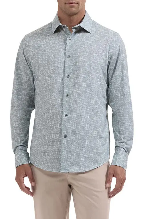 Bugatchi James Ooohcotton Geometric Long Sleeve Button Up Shirt